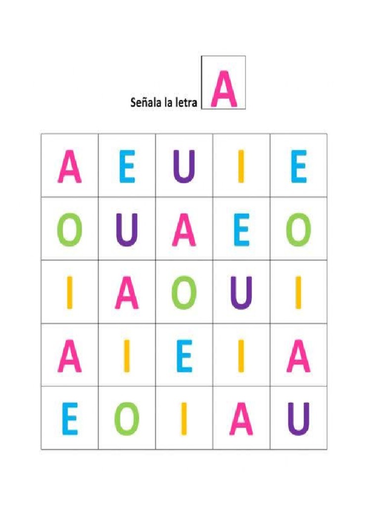 Busca Las Vocales | PDF