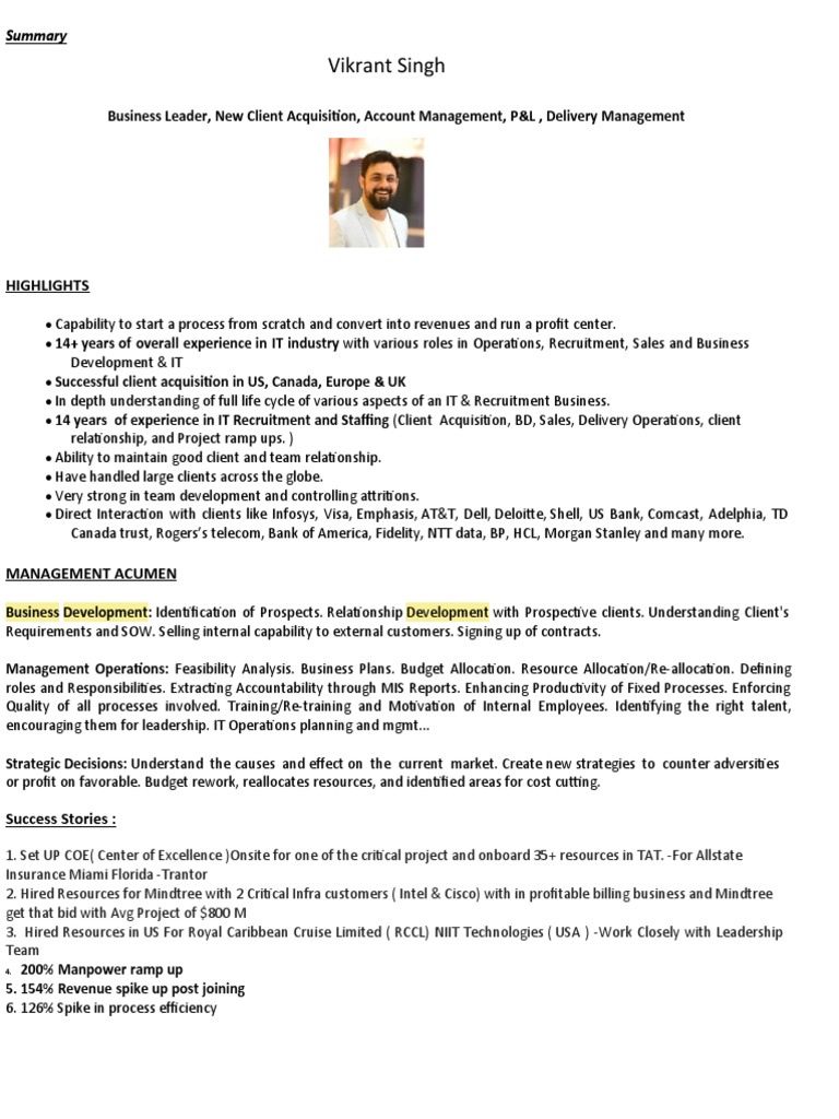 Vikrant Singh: Highlights | PDF