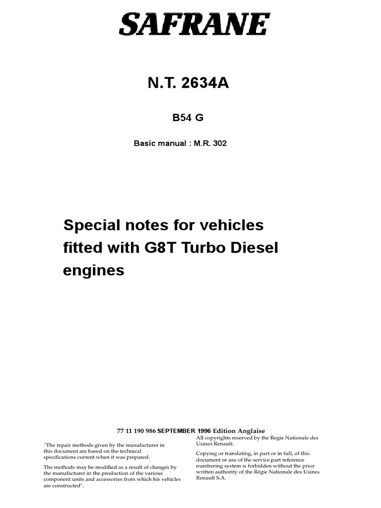 2634A G8T Motor 2.2DT PH2 | PDF