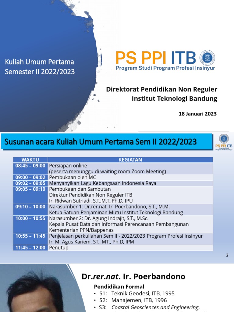 10 - DITDIK NR PS PPI - Kuliah Umum I Sem II 2022-2023 | PDF