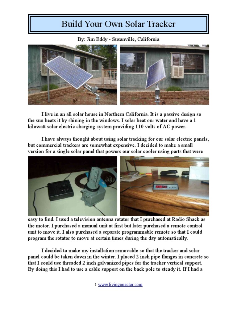 Solar Tracker | PDF | Home & Garden