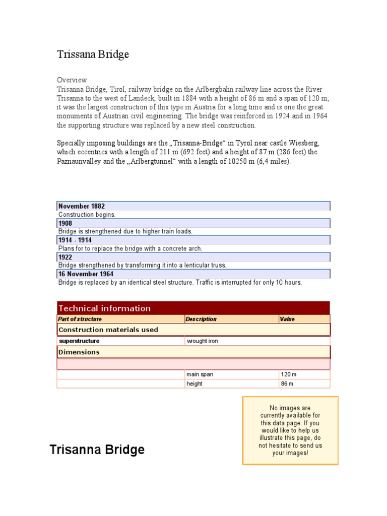 Trissana Bridge | PDF | Bridge | Structural Engineering