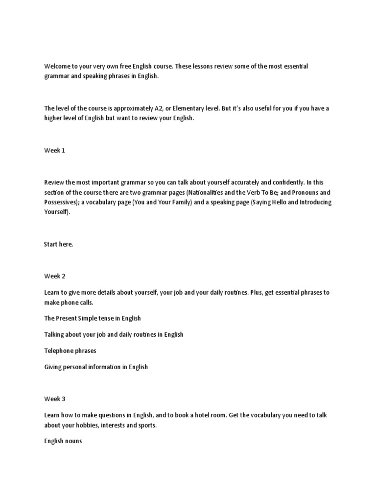 English Syllabus POLI | PDF | English Language | English Grammar