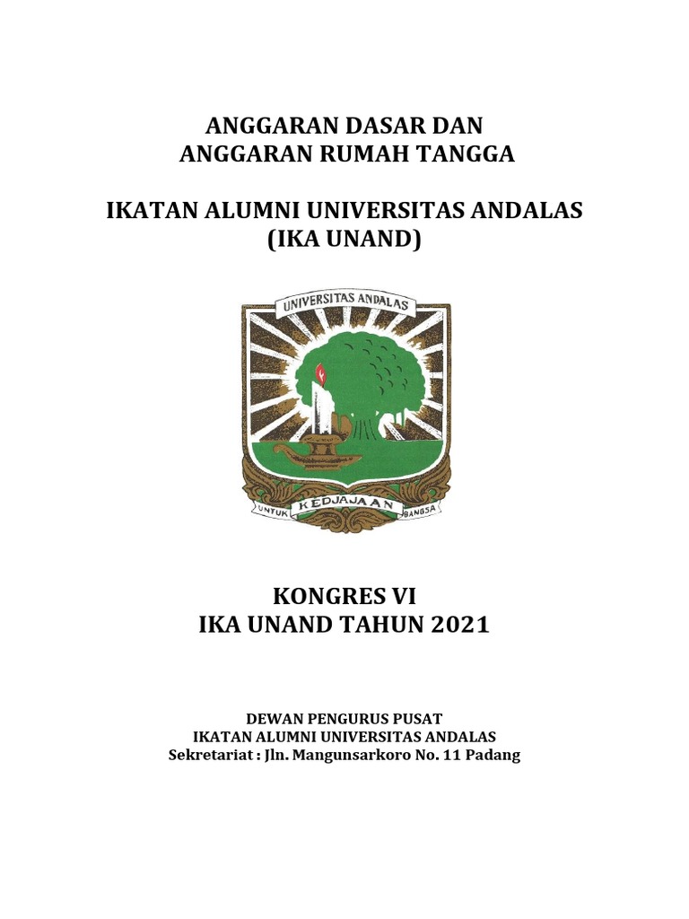 Ad-Art Ika Unand Kongres Vi Tahun 2021 | PDF