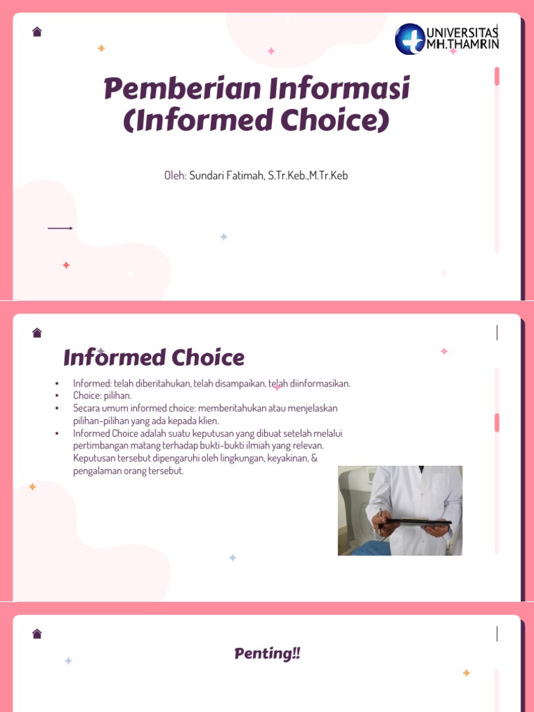 Materi - 12 Pemberian Informasi Informed Choice | PDF