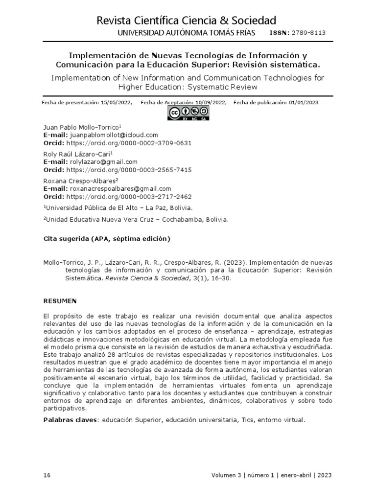 UT1 - Implementación de Nuevas TICs | PDF