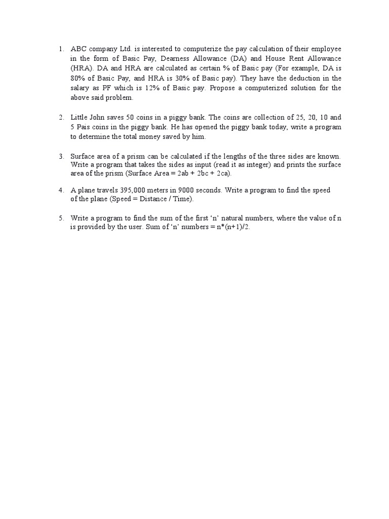 Python Lab Exercise1 | PDF