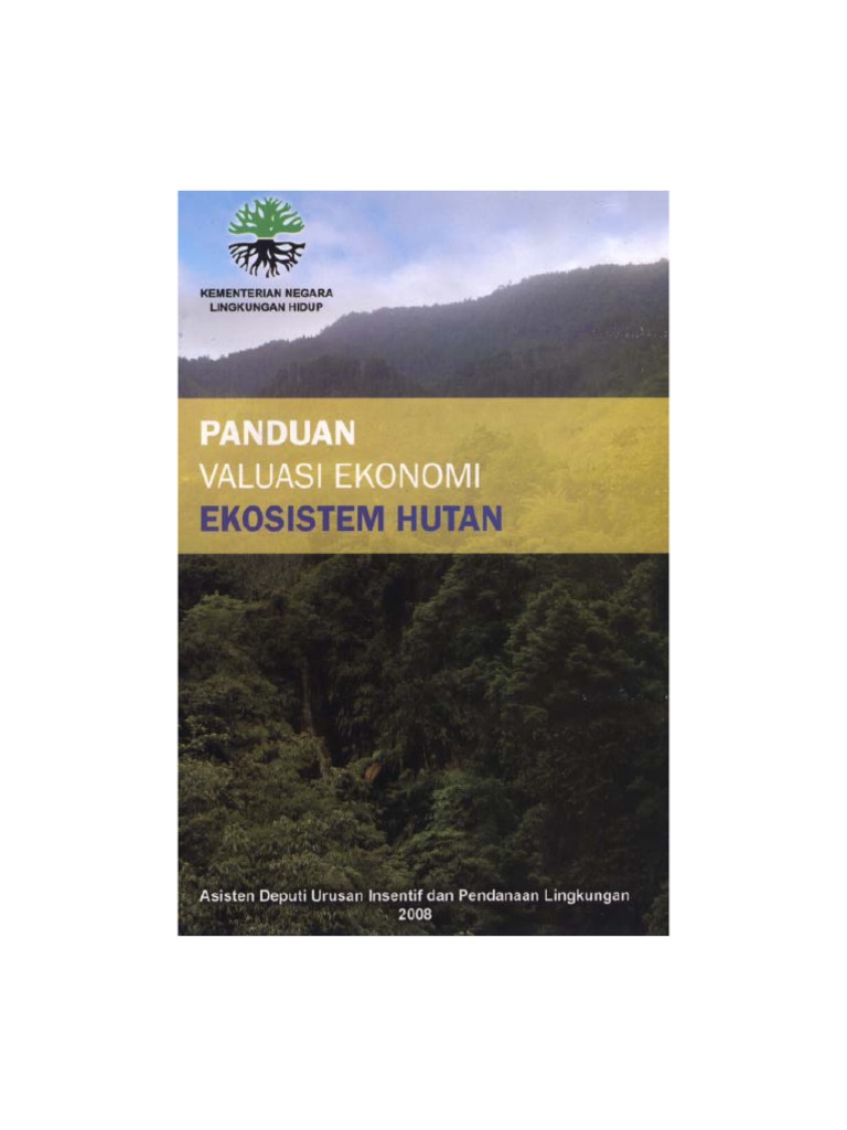 Panduan Valuasi Ekonomi Ekosistem Hutan | PDF