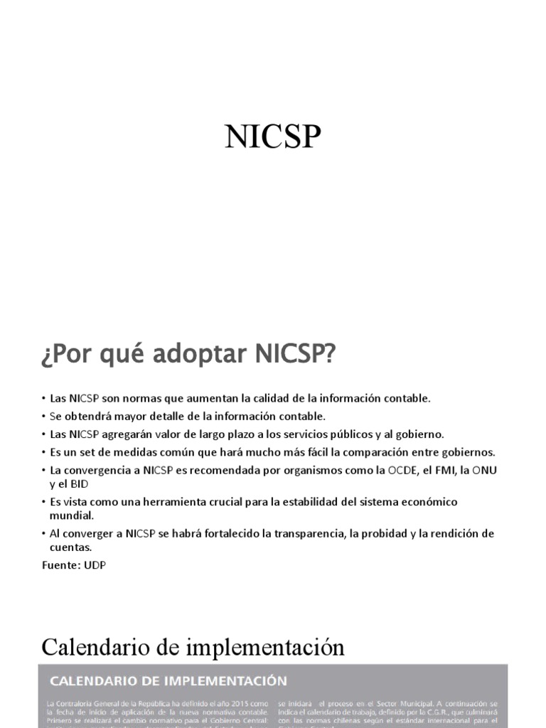 NICSP | PDF