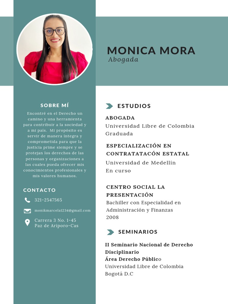 Monica Mora: Abogada | PDF