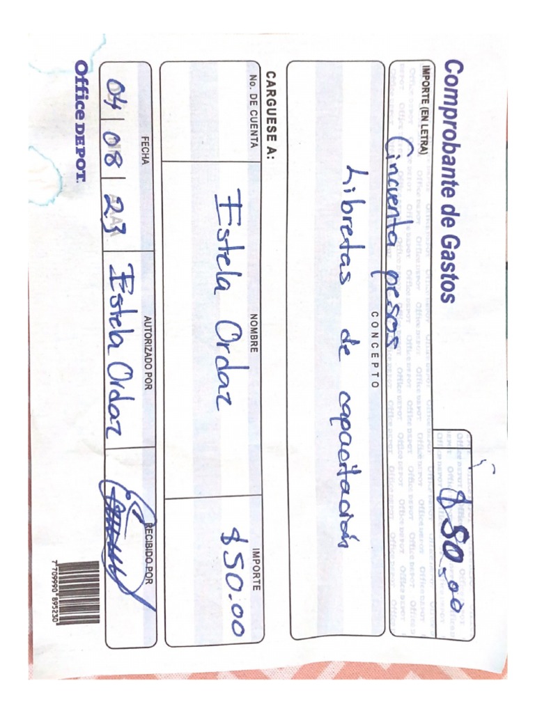 Comprobante de Gastos | PDF