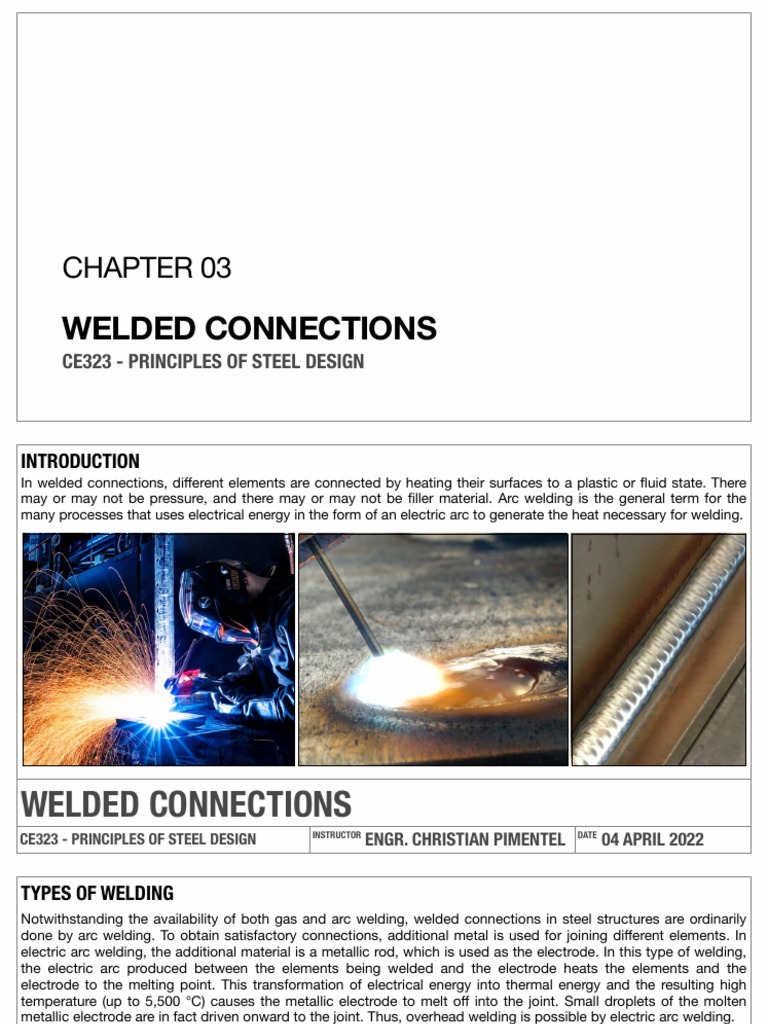 Principles of Steel Welded Connections | PDF