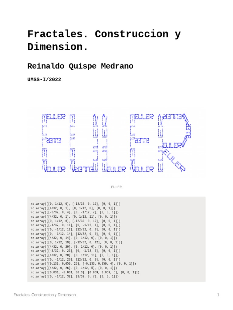 Fractales | PDF