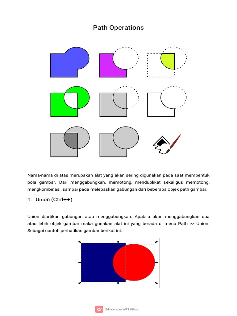 Path Operations Inkscape K.12 | PDF