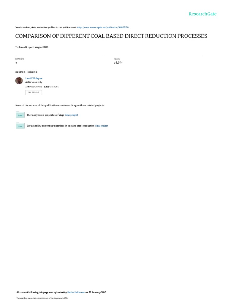 PY - The - M.kekkonen L.holapp - 2000 - Comparison of Different Coal ...