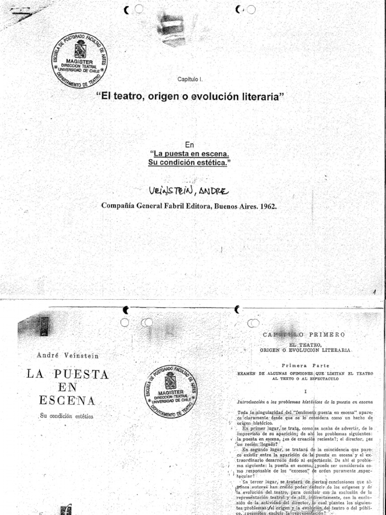 La - Puesta - en - Escena. - Su - Condici - N - Est - Tica | PDF