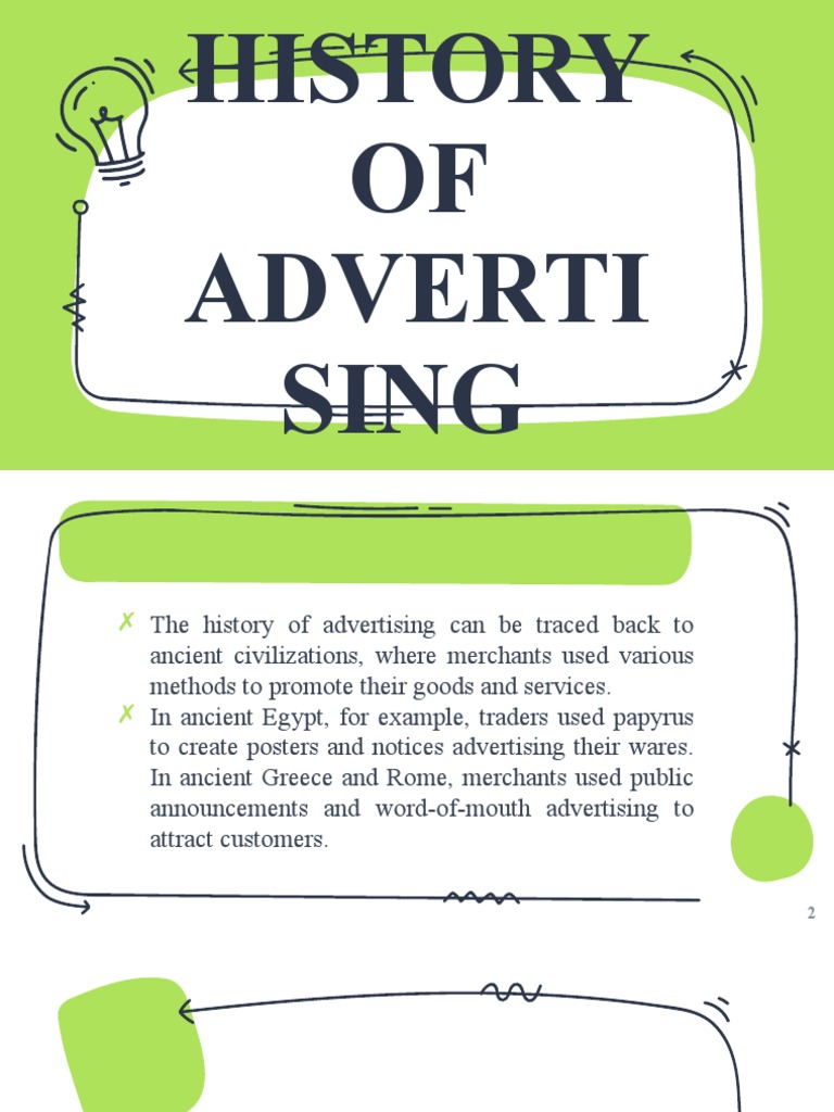 Evolution of Advertising History | PDF | Advertising | Newspapers