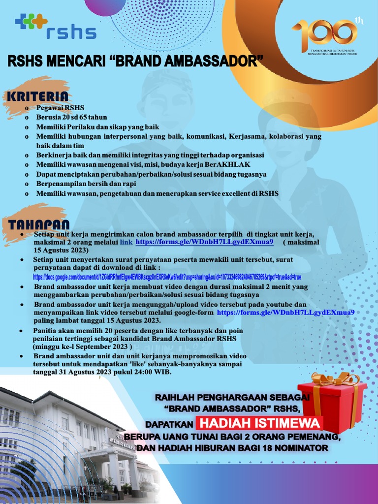 Pemilihan Brand Ambassador RSHS | PDF