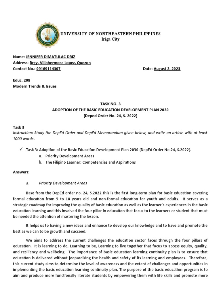 TASK 3 Educ. 208.. | PDF