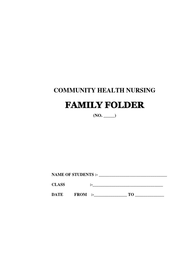 Family Folder Pdf