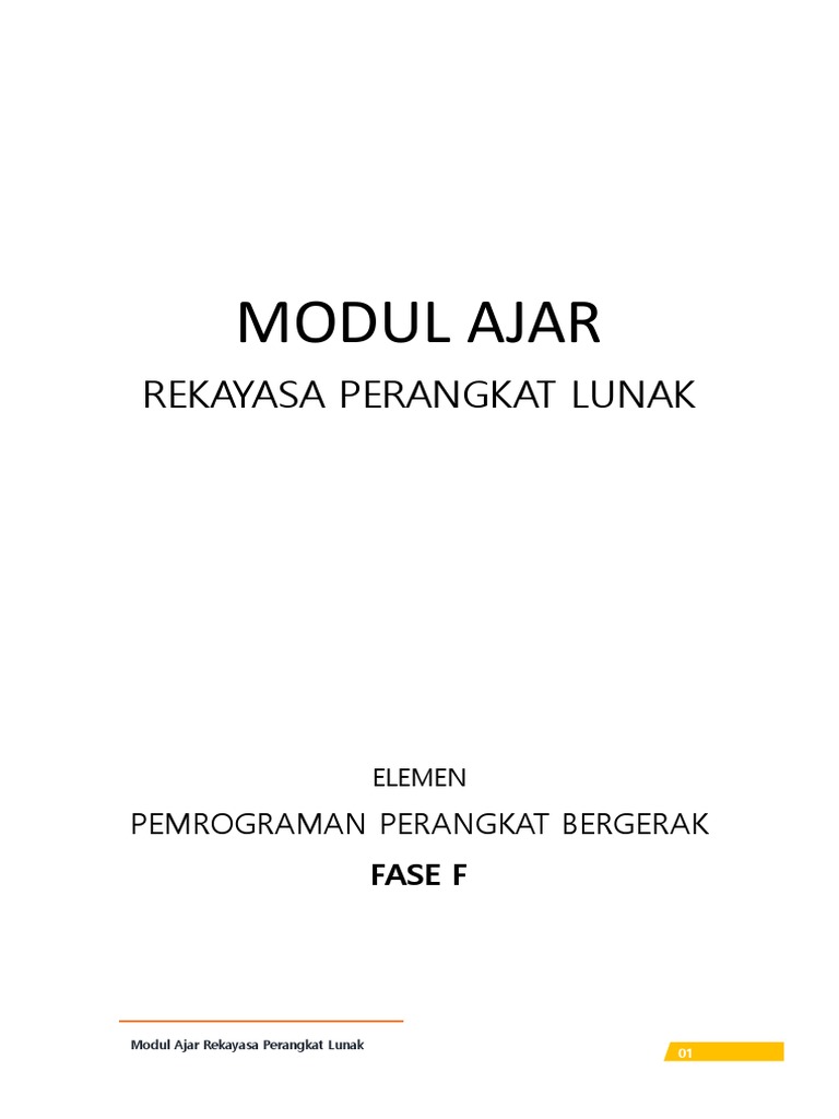 Modul Ajar 2 Pemrograman Perangkat Bergerak | PDF