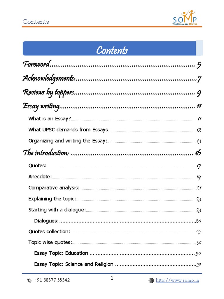 UPSC Essay Writing Guide | PDF | Career & Growth | Computers