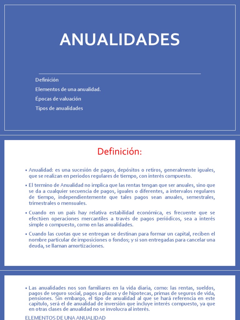 Anualidades | PDF