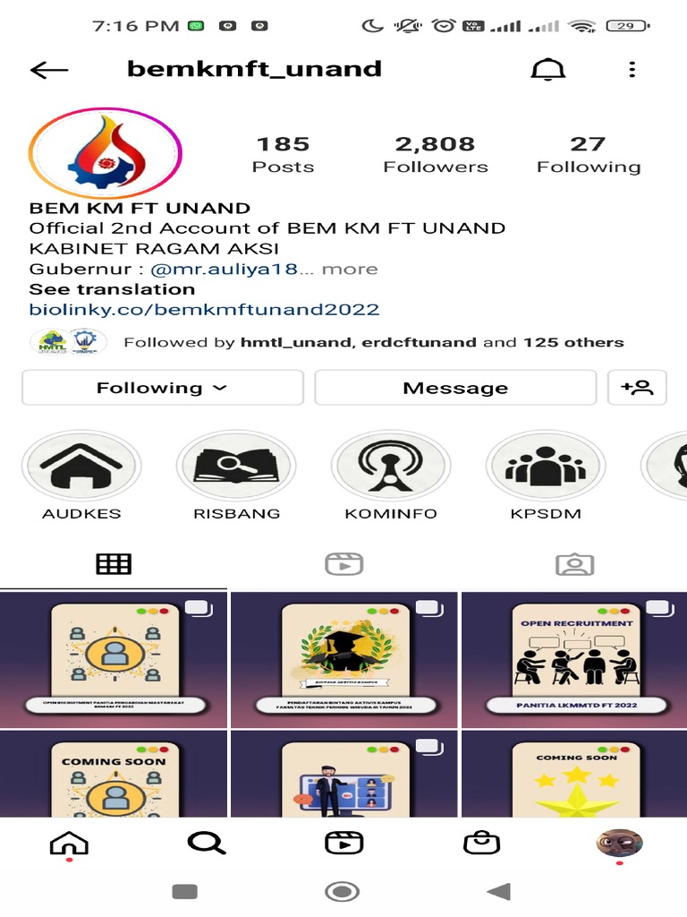 Bukti Follow Ig Bem | PDF