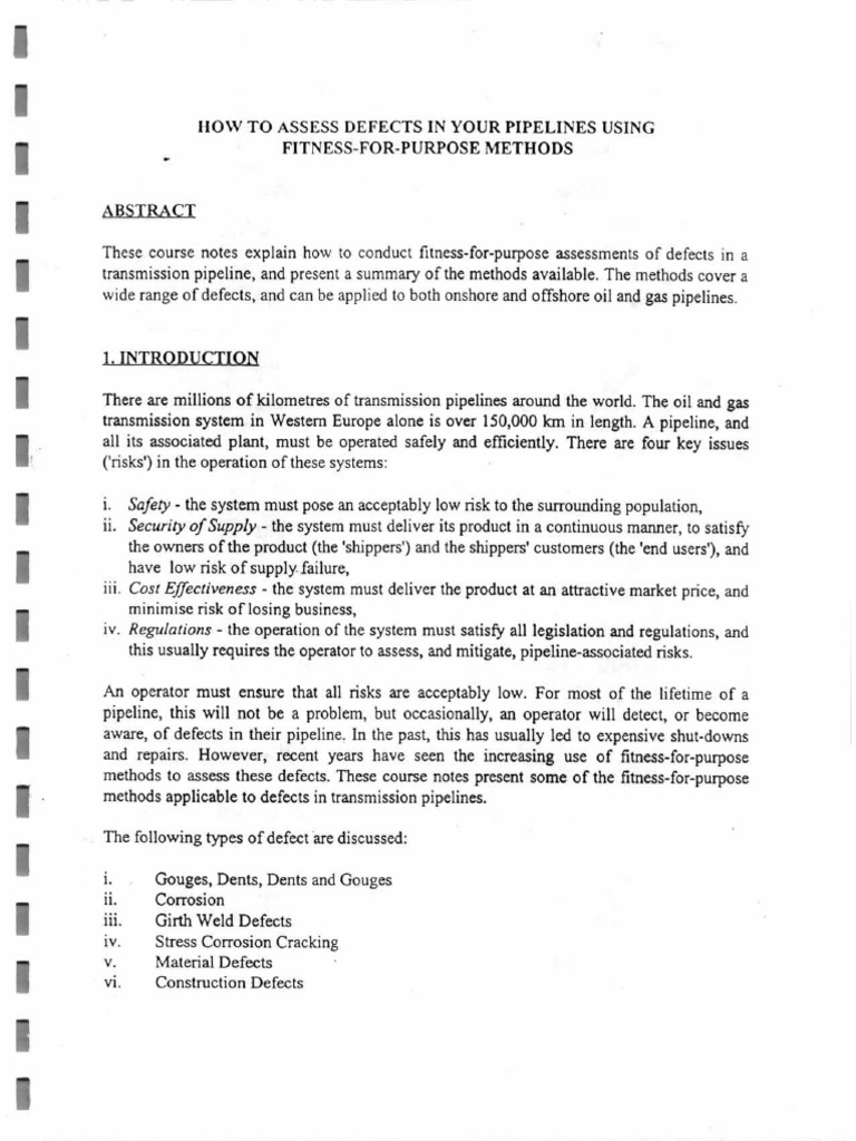105 - Assess Defect in Pipelines 01-23 | PDF