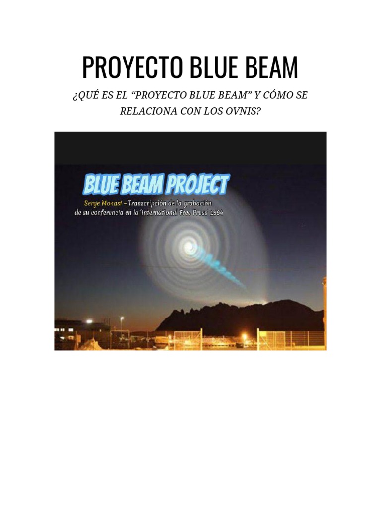Proyecto Blue Beam | PDF