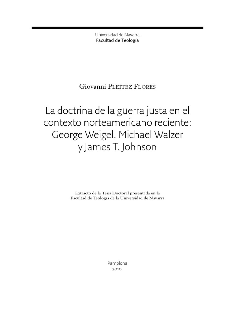 Giovanni Pleitez Flores - La Doctrina de La Guera Justa en El Contexto Norteamericano Reciente ...