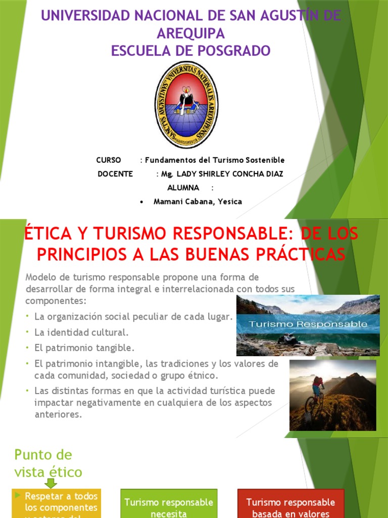 Etica Y Turismo Responsable Pdf