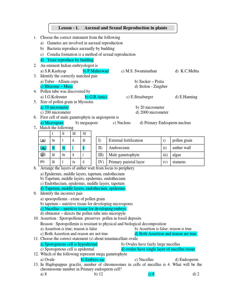 12th Bio-Botany English Medium Study Material | PDF