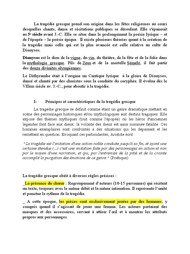 Tragédie Grecque | PDF