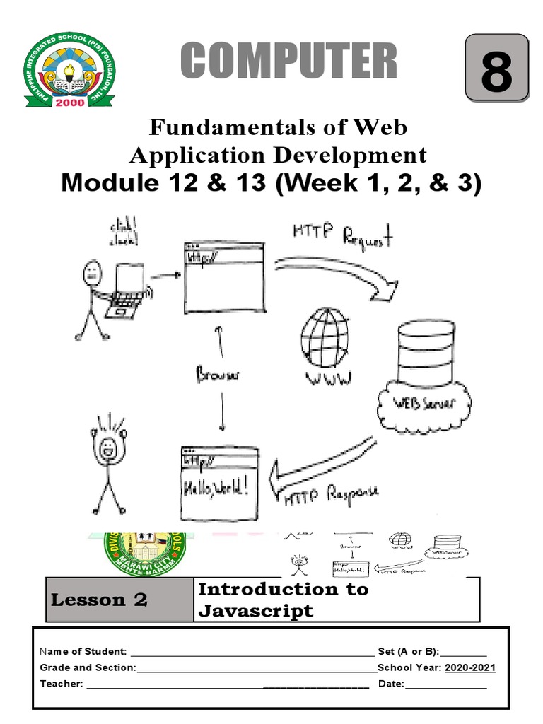 Computer 8 Module 12 And 13 Pdf Java Script Parameter Computer Programming 8574