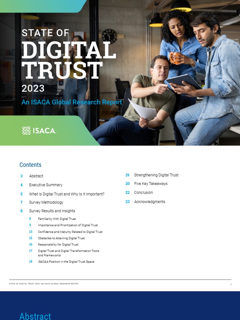 2023 State of Digital Trust Report FINAL | PDF