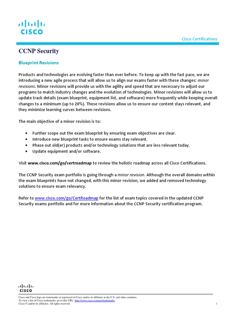 New CCNP Security v1.1 Release Notes | PDF | Proxy Server | Cloud Computing