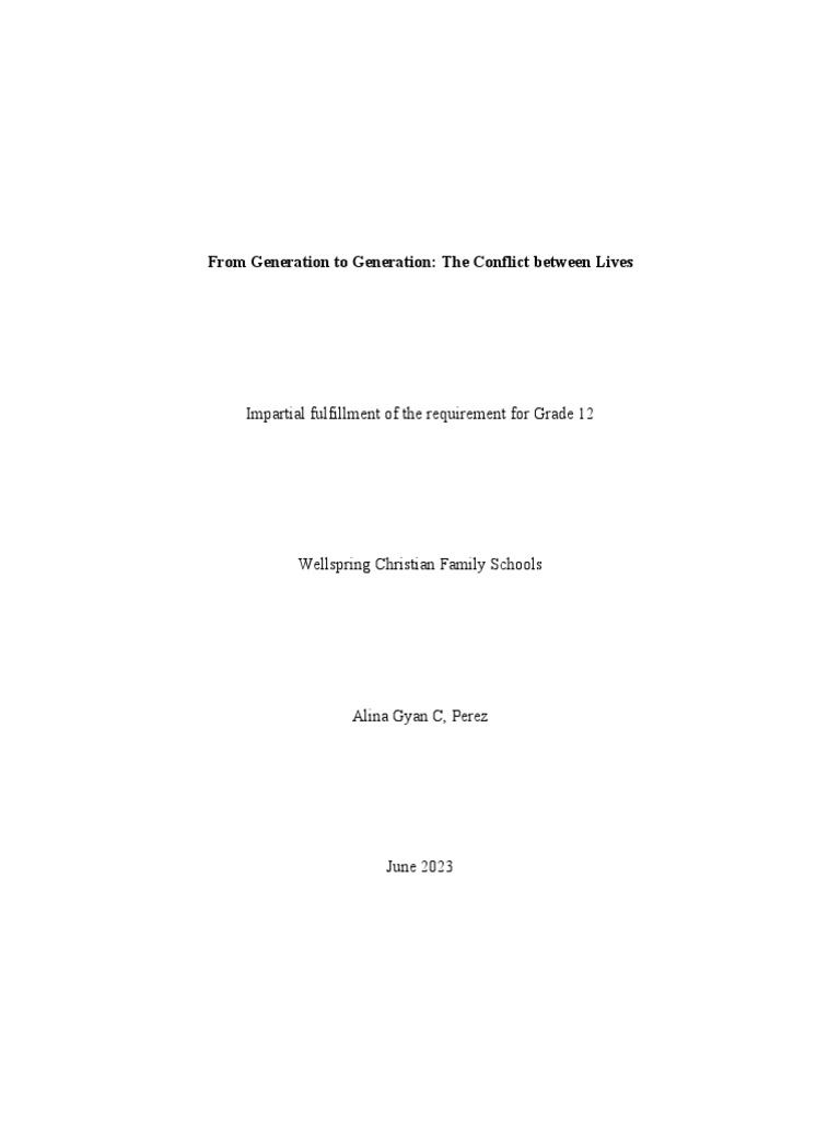 From One Generation To Another | PDF | Lgbt | LGBTQIA+ Studies