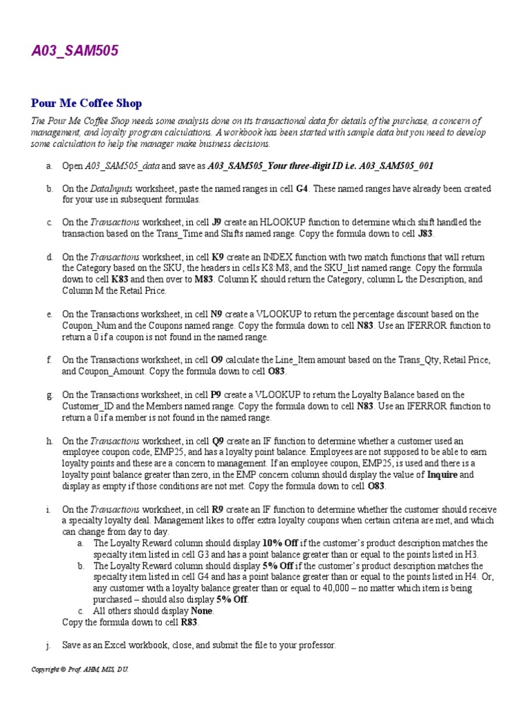 A03 SAM505 Instruction | PDF