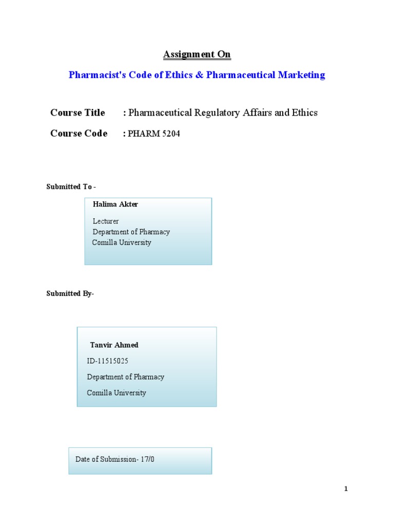 Pharmacist Code of Ethics | PDF | Pharmacy | Health Care