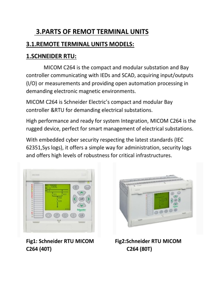 Parts of RTU | PDF | Computers