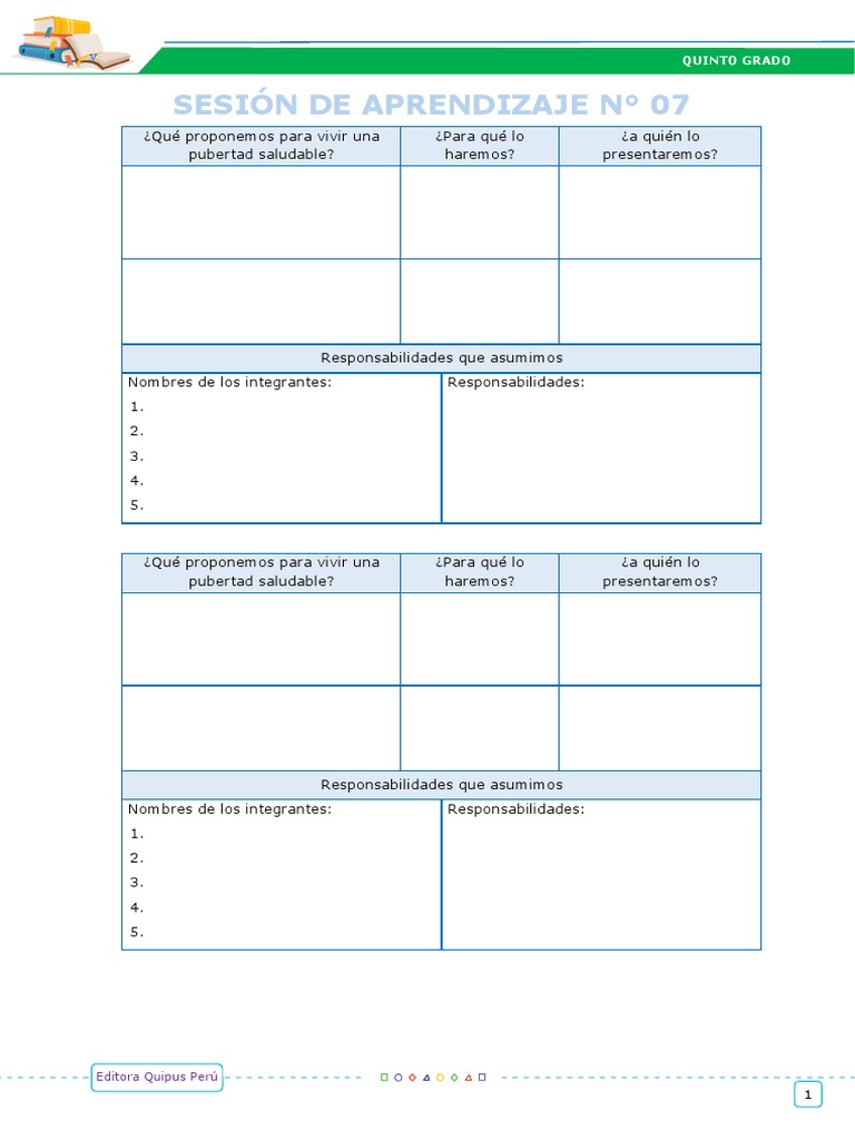 Anexo de Sesiones de Aprendizaje - EDA II Semana 2 - Editora Quipus Perú | PDF