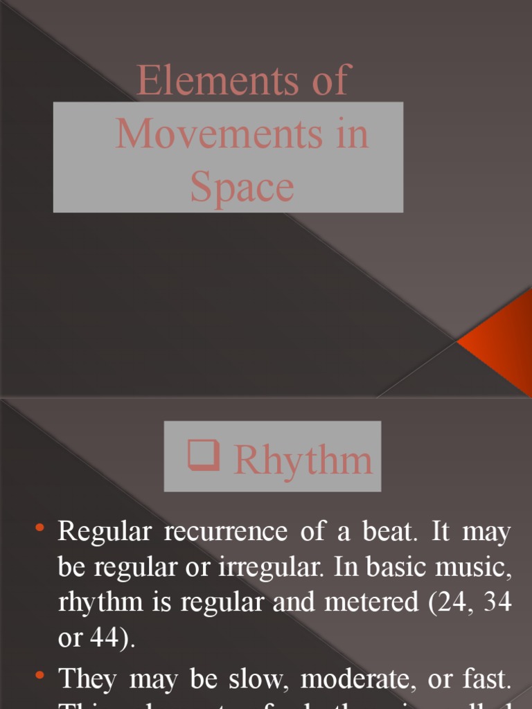 Elements of Movement in Space | PDF | Self-Improvement