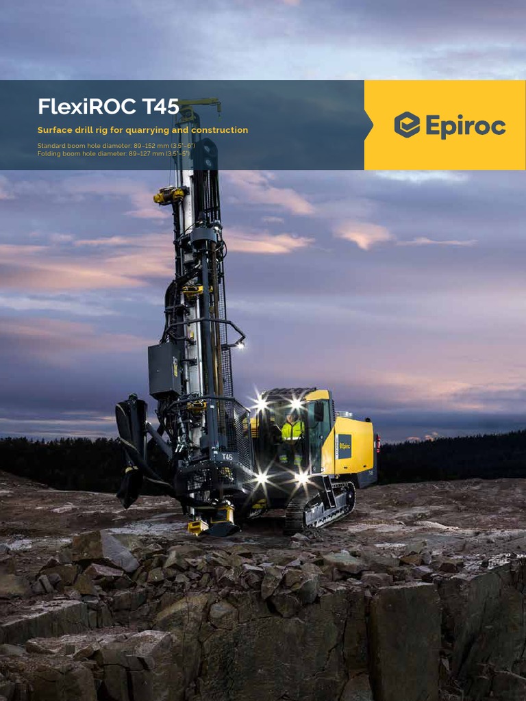 Epiroc FR T45 | PDF | Pump | Horsepower