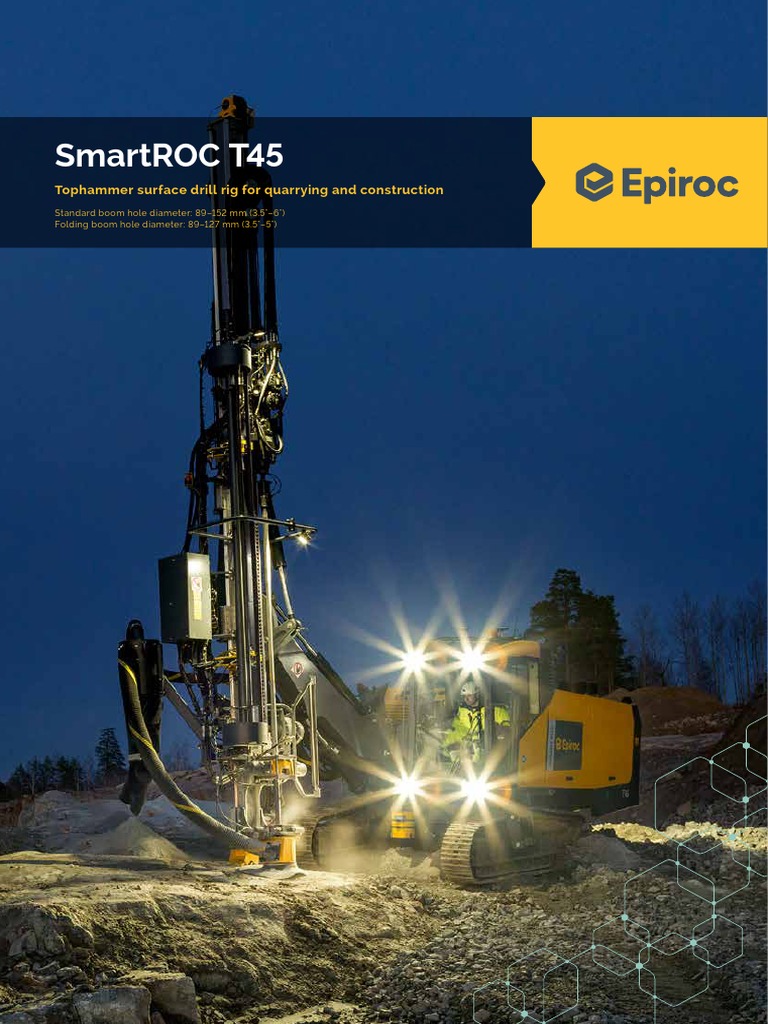 Epiroc SR T45 | PDF | Horsepower | Drilling Rig