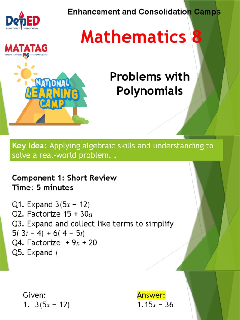 Math 8 - Lesson 20 | PDF