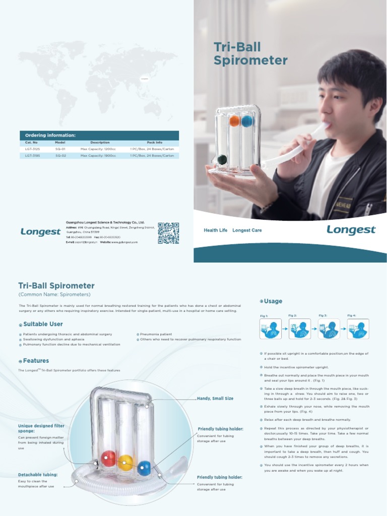 Brochure of Tri Ball Spirometer | PDF