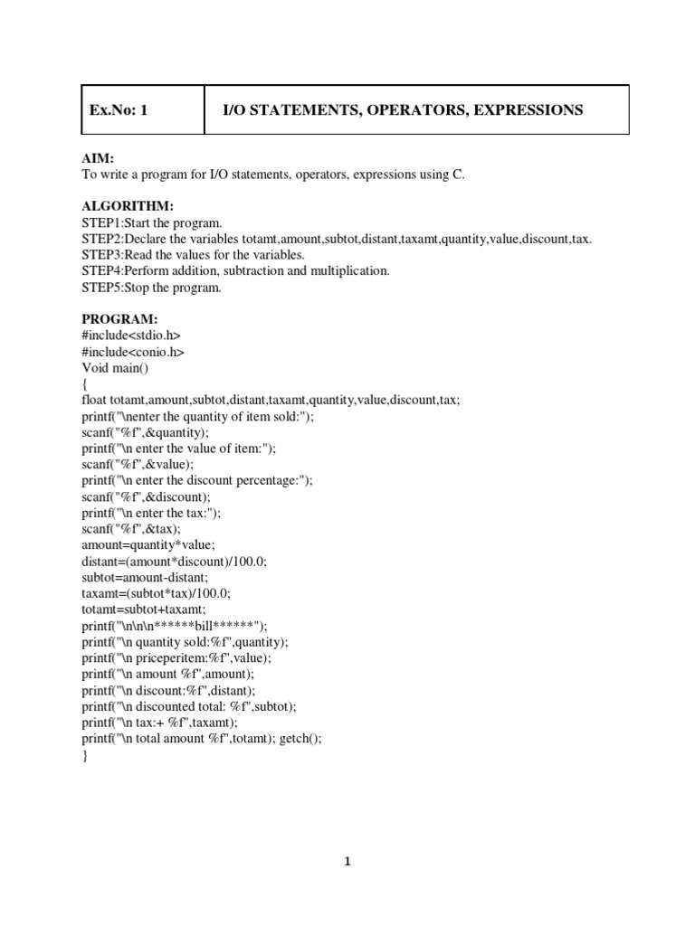 C Record CORRECTED | PDF | Pointer (Computer Programming) | Computer Program
