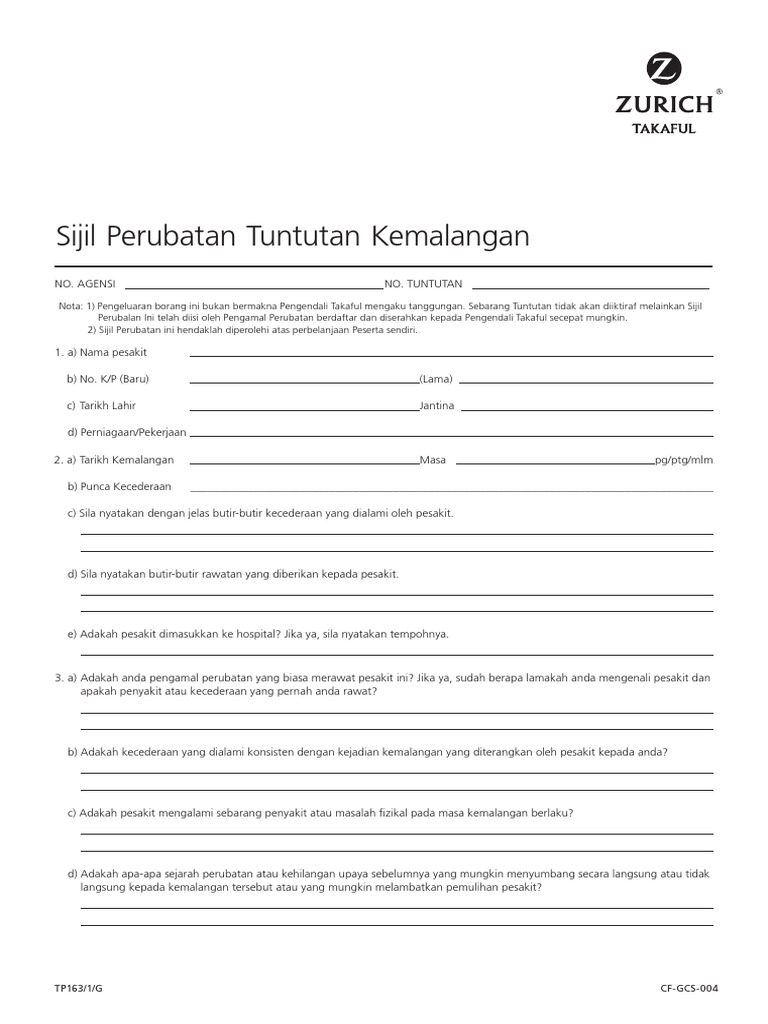 ZT-Medical Report Form | PDF