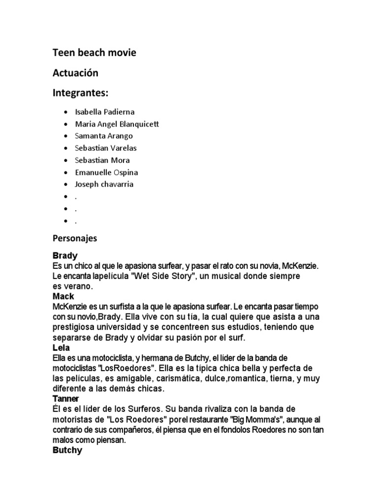 Teen Beach Movie | PDF